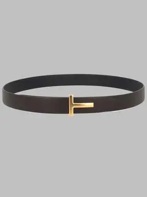 TOM FORD Logo Belt - Brown