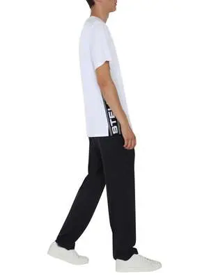 Stella McCartney Round Neck T-shirt With Side Band Detail - White