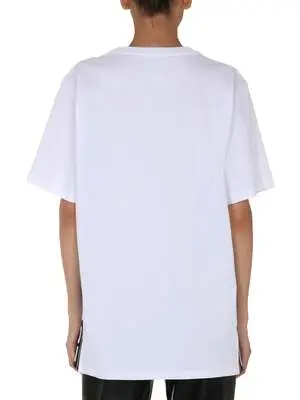 Stella McCartney Round Neck T-shirt With Side Band Detail - White