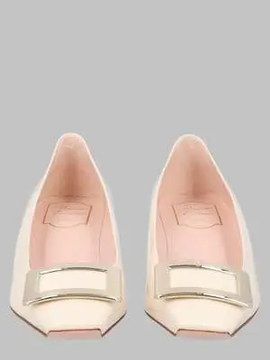 ROGER VIVIER Décolleté Belle Vivier In Vernice - Cream