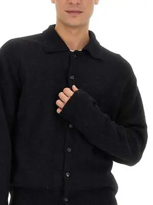 Our Legacy Button-front Cardigan With Shawl Collar - Black