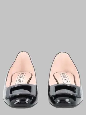 ROGER VIVIER ROGER VIVIER Ballerina U Look In Vernice Flats Black