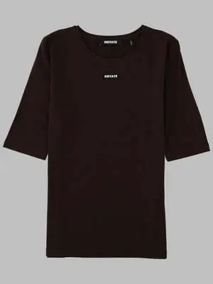 ROTATE BY BIRGER CHRISTENSEN Slim Fit T-shirt - Brown