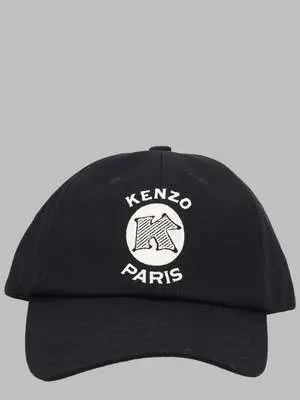 Kenzo Baseball Cap With Logo - Black