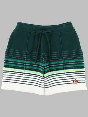 Casablanca Bouclé Striped Shorts