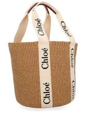 Chloé Woody Large Tote - Cream