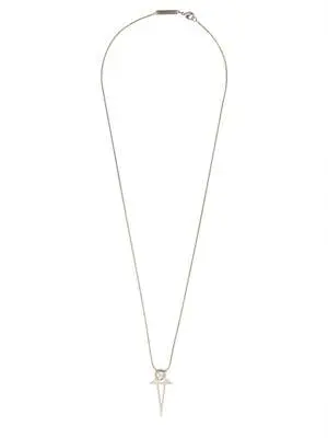 Rick Owens Pentagram Charm Necklace - Silver