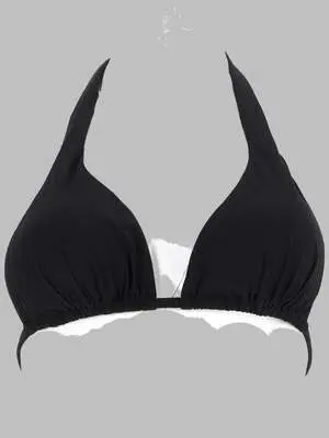 Dolce & Gabbana Padded Triangle Bikini Top - Black