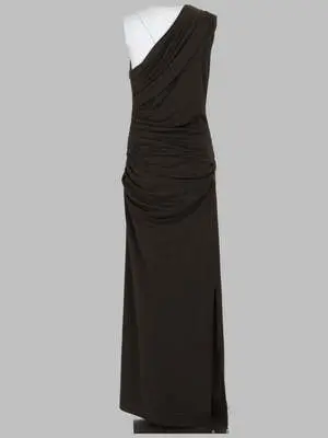ROTATE BY BIRGER CHRISTENSEN Asymmetrical Midi Dress