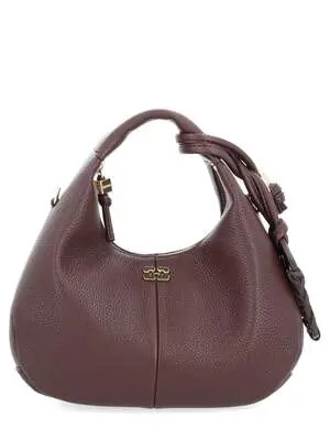 GANNI Small Hobo Bag - Brown