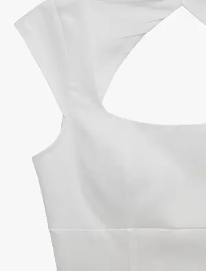 Koton Slim Fit Sleeveless Crop Blouse