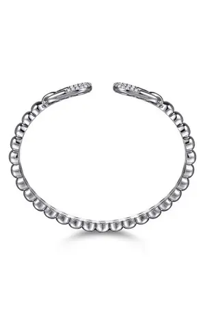 GABRIEL & CO. Sculptural Pavé Diamond & Cuff Bracelet