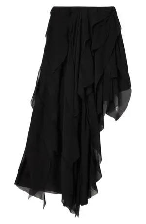 ALLSAINTS Melody Layered Ruffle Midi Skirt