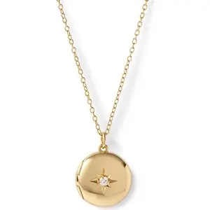 Astley Clarke Biography Midi Locket Necklace With Created White Sapphire