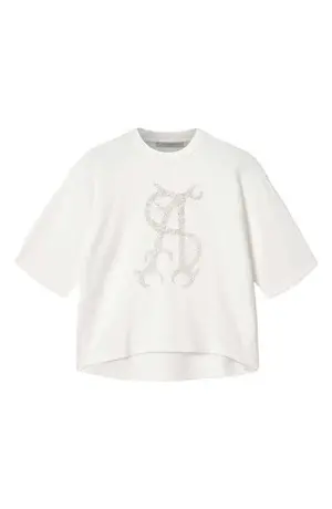 ALLSAINTS Amelie Sequined Logo T-shirt