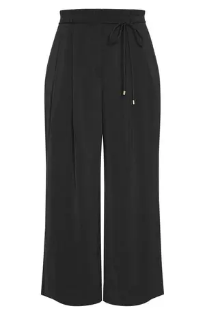 City Chic Shania Tie Waist Wide Leg Pants