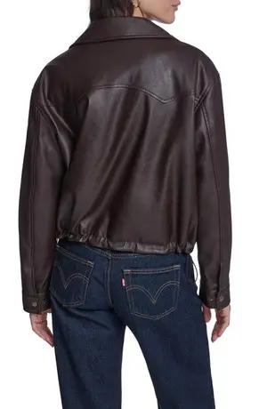 LEVI'S Faux Leather Bomber Jacket