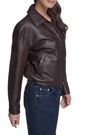 LEVI'S Faux Leather Bomber Jacket