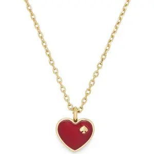 Kate Spade New York Heart Pendant Necklace - Red