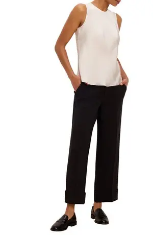NIC+ZOE Day Gloss Woven Tank - Coconut