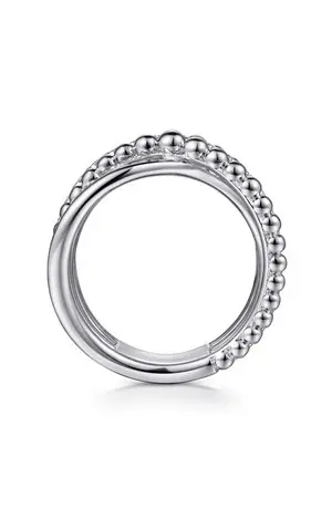 GABRIEL & CO. White Sapphire Crisscross Ring