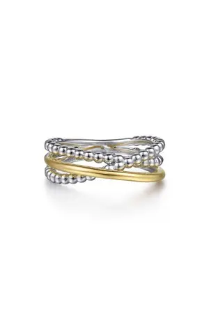 GABRIEL & CO. Crisscross Ring - Sterling Silver