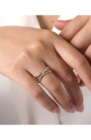GABRIEL & CO. Crisscross Ring