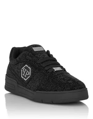 Philipp Plein P-force 78 Strass Embellished Low-top Sneakers - Black
