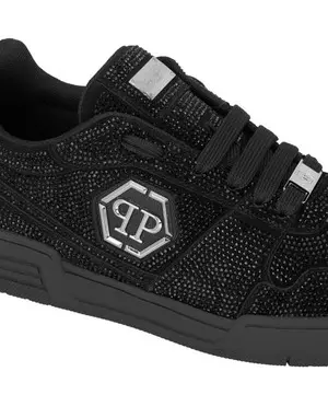 Philipp Plein P-force 78 Strass Embellished Low-top Sneakers - Black