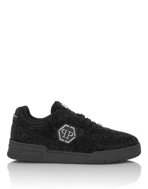 Philipp Plein P-force 78 Strass Embellished Low-top Sneakers - Black