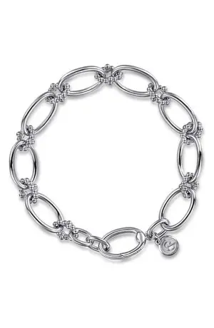 GABRIEL & CO. Bujukan Oval Link Chain Bracelet - Sterling Silver