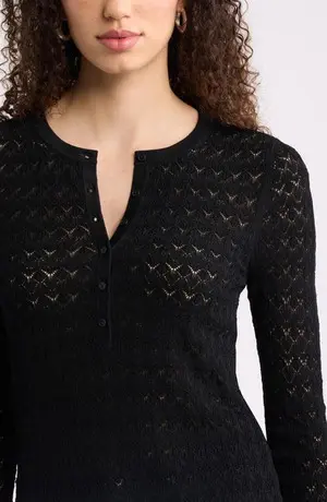 Nordstrom Pointelle Henley
