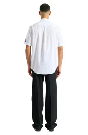 Balmain Paris Shirt In Cotton Poplin - White
