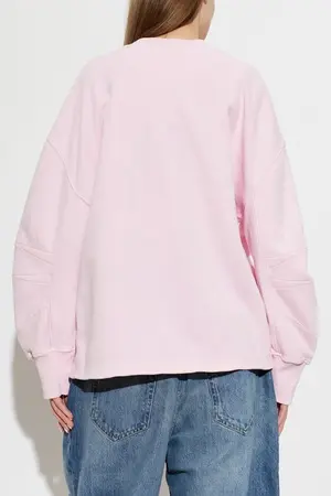 Attico Oversize T-shirt With Asymmetrical Slit