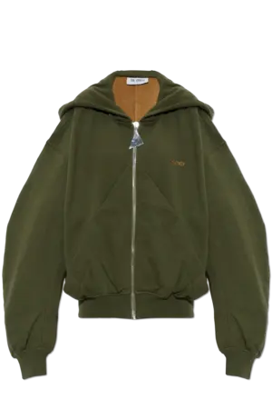 Attico Zip-up Hoodie - Green