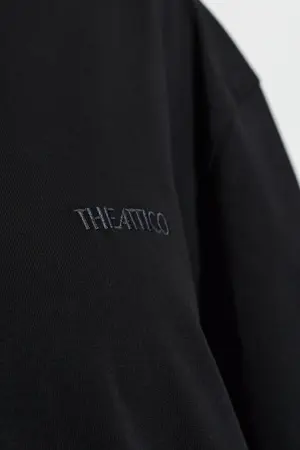 Attico Oversize’ T-shirt With A Slit - Black