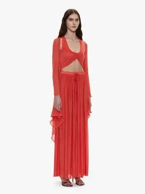 Christopher Esber Daya Cutaway Drawstring Maxi Dress - Red