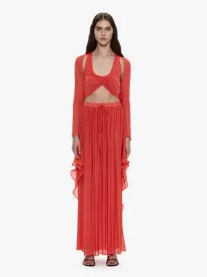 Christopher Esber Daya Cutaway Drawstring Maxi Dress - Red