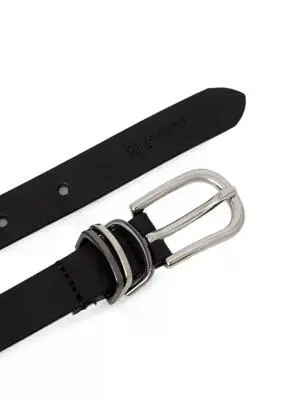 Karl Lagerfeld Logo-debossed Buckle Belt