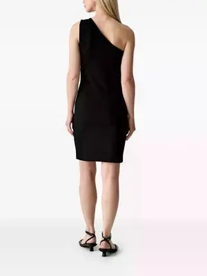 Karl Lagerfeld One-shoulder Mini Dress With Eyelet Embellishments