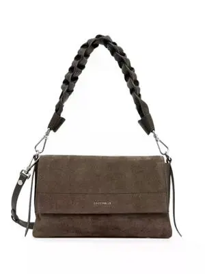 COCCINELLE Small Braided Handle Shoulder Bag - Brown