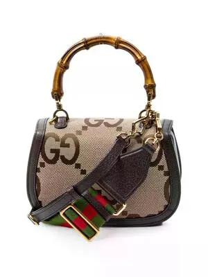 Gucci 1947 Bamboo Flap Tote Bag
