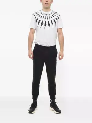 Neil Barrett Logo-embroidered Skinny-fit Track Pants - Black