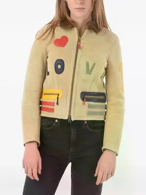 History Repeats Embroidered Shearling Jacket