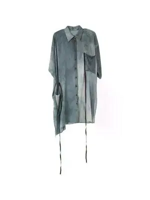 UMA WANG Thetis Asymmetric Shirt - Blue