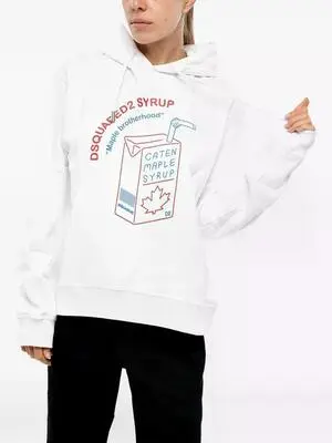 Dsquared2 Logo-print Hoodie - White