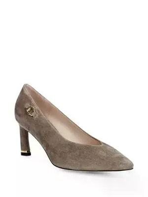 COCCINELLE Pointed-toe Logo-plaque Pumps