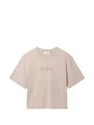 Axel Arigato Reflection Logo-print T-shirt - Neutrals