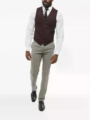 Corneliani V-neck Waistcoat - Red