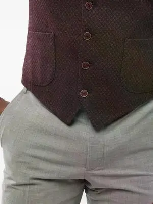 Corneliani V-neck Wool Waistcoat
